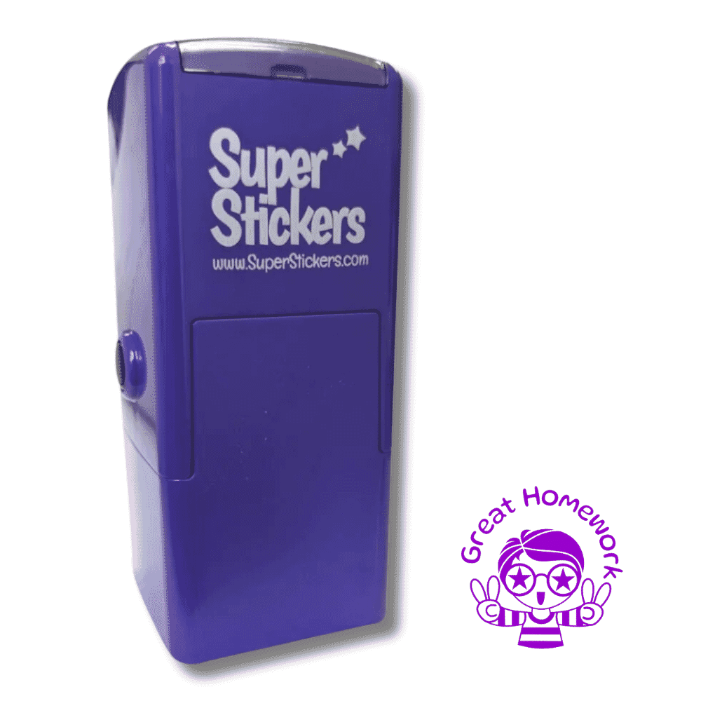 Teacher Marking Stamp - Great Homework Happy Child