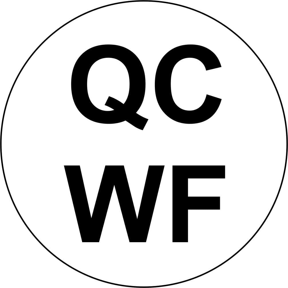 Custom QC Inspection Stamp Initials Circle | Stamps4u.co.uk