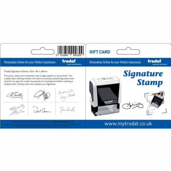 Trodat Signature Stamp Gift Card | Stamps4u.co.uk