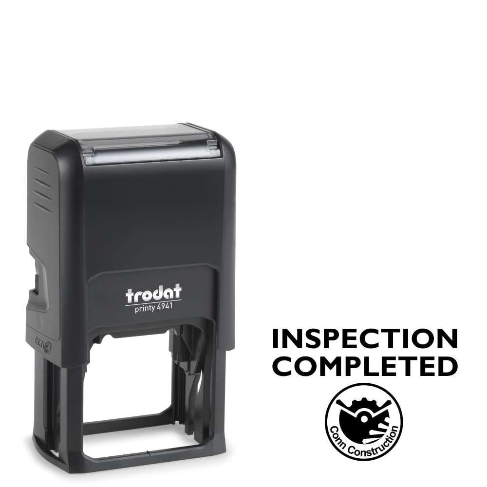 Custom QC Inspection Stamp Completed Logo | Stamps4u.co.uk