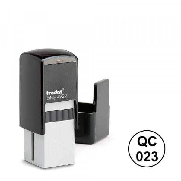 Custom QC Inspection Stamp Number Circle | Stamps4u.co.uk