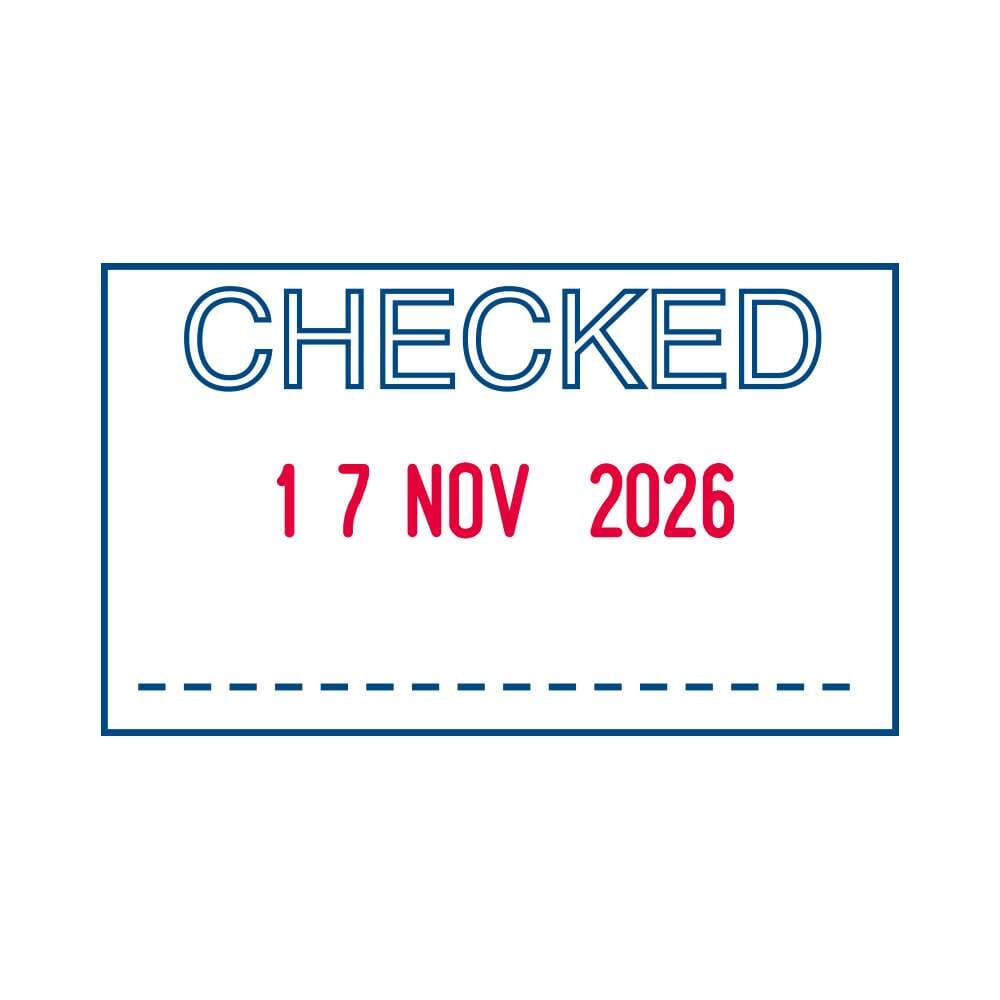 Ideal Office Ink Stamp "Checked" | stamps4u.co.uk