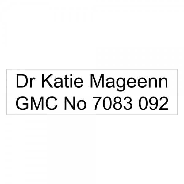 General Medical Stamp - 5 Lines | stamps4u.co.uk