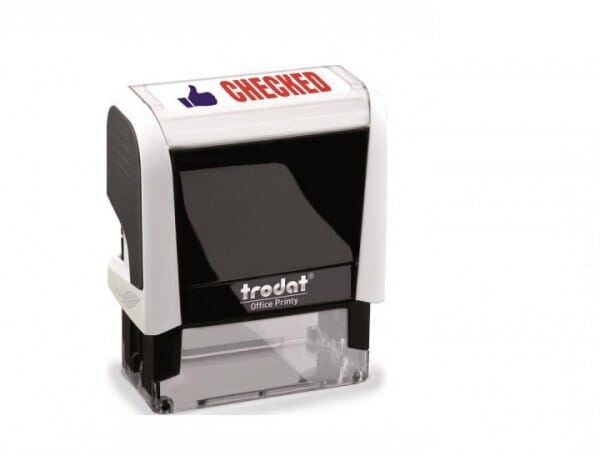 Stamp Displaying 'Checked' - Perfect For Office Use | stamps4u.co.uk