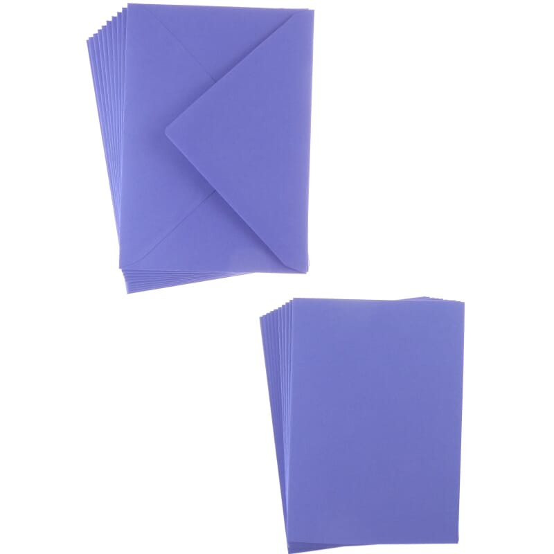 Sweet Dixie 10Pk A6 Purple Card & Envelopes | Stamps4u.co.uk