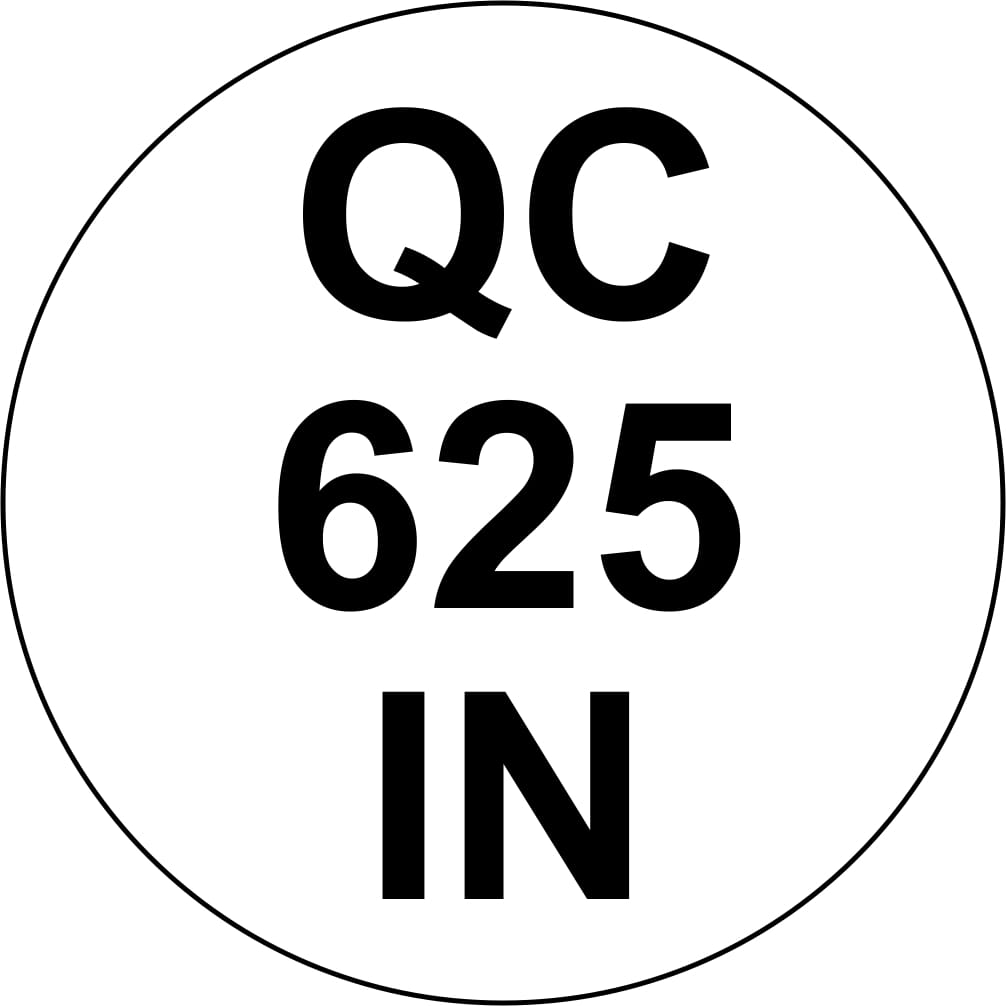 Customised QC Inspection Stamp - Circle | Stamps4u.co.uk