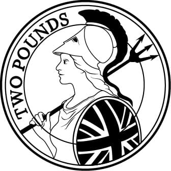 2 Pounds Coin Self-Inking Stamps | stamps4u.co.uk