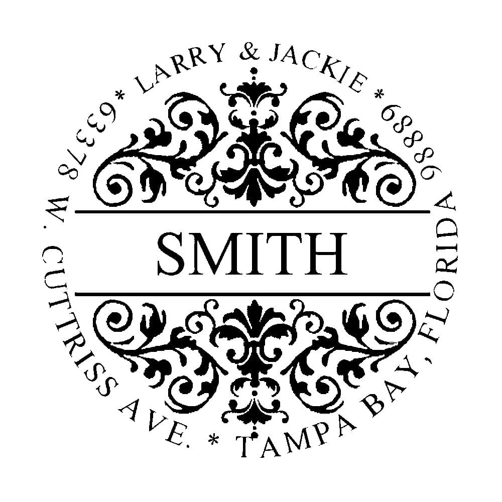 Victorian Round Monogram Stamp | stamps4u.co.uk