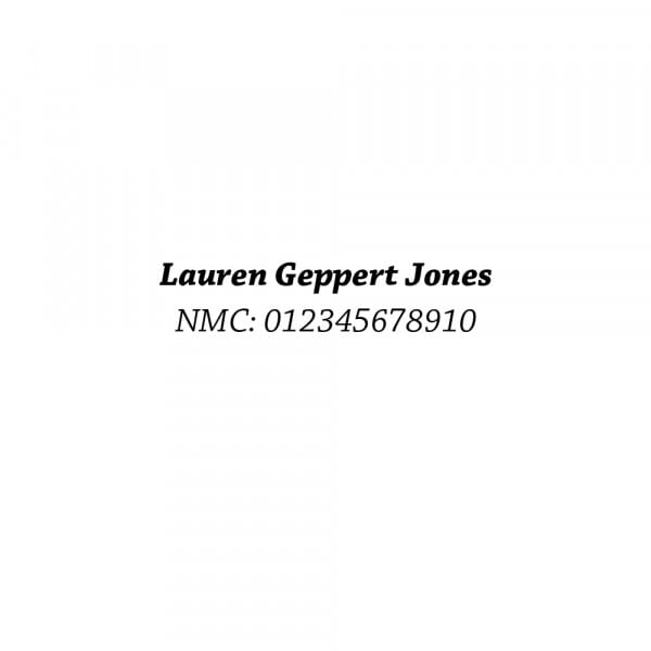 Nurse Stamp Pocket 9511 38x14mm 5 lines | stamps4u.co.uk