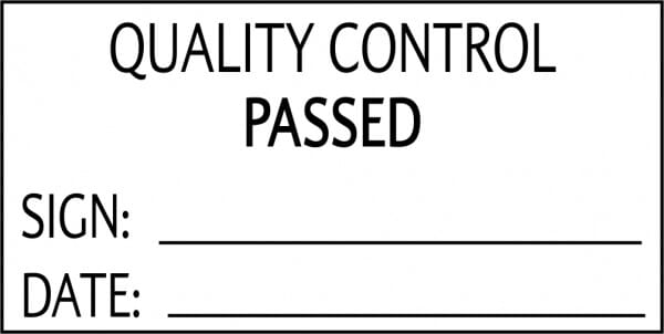 QC Inspection Stamp | Passed/Failed | Stamps4u.co.uk