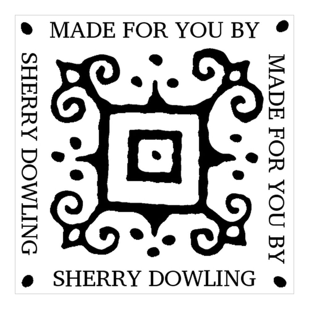 Four Points Square Monogram Stamp | stamps4u.co.uk