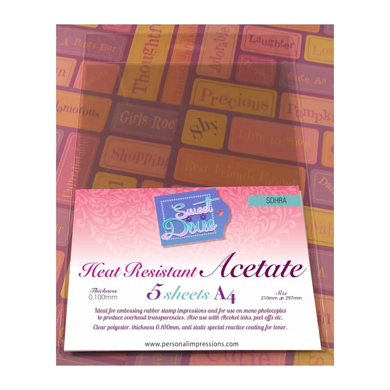 Sweet Dixie - A4 Heat Resistant Acetate (5) | stamps4u.co.uk