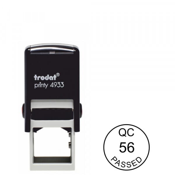 Custom QC Inspection Number Stamp Passed | Stamps4u.co.uk