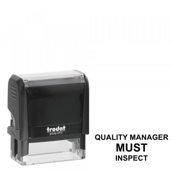 QC Inspection Stamp – Must Inspect | Stamps4u.co.uk
