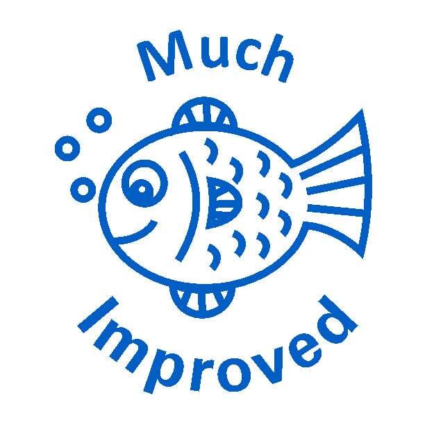 Teacher Stamp - MUCH IMPROVED | stamps4u.co.uk