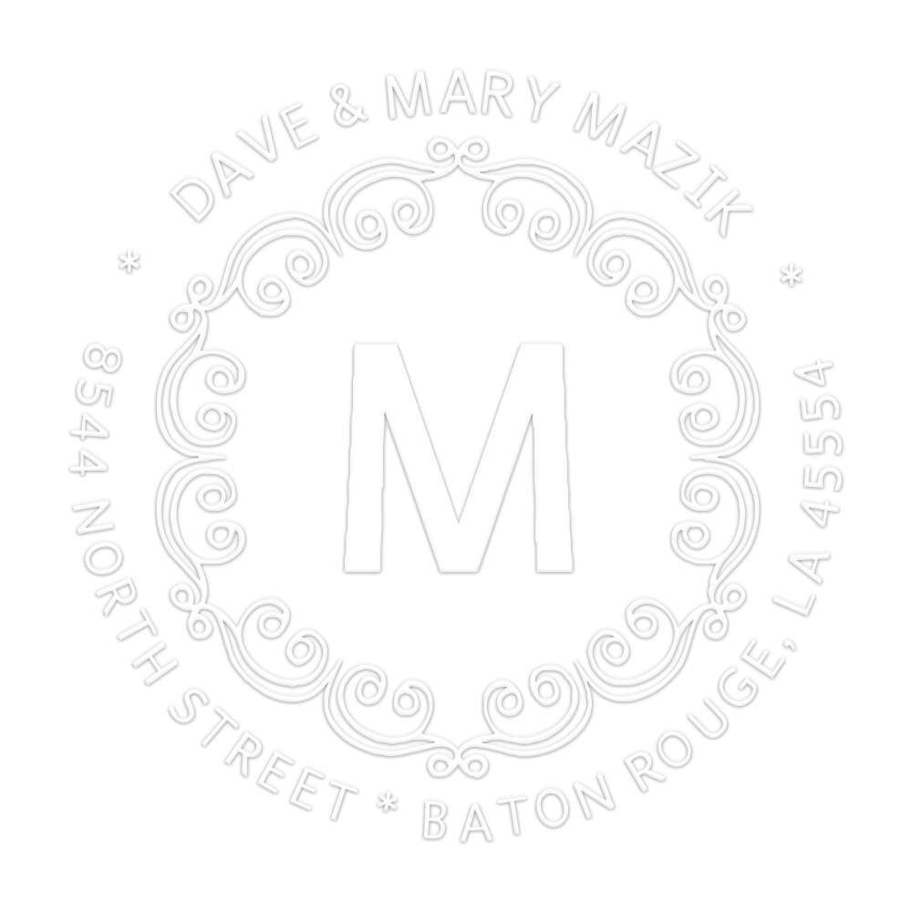 Personalised Monogram Embossing Seals | Size 41mm or 51mm