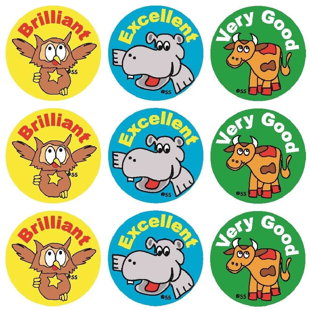 Stickers - Brilliant; Excellent | Stamps4u.co.uk