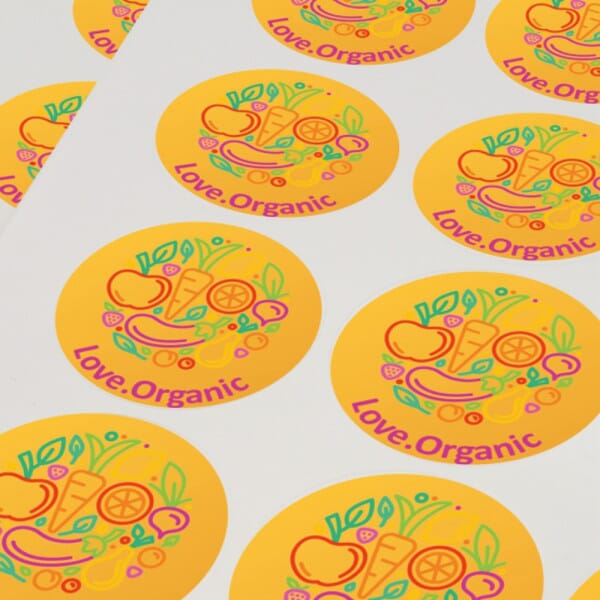 Customised Round Business Stickers | Stamps4u.co.uk