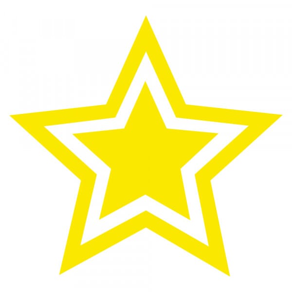Teacher Marking Stamp - Gold Double Star | stamps4u.co.uk