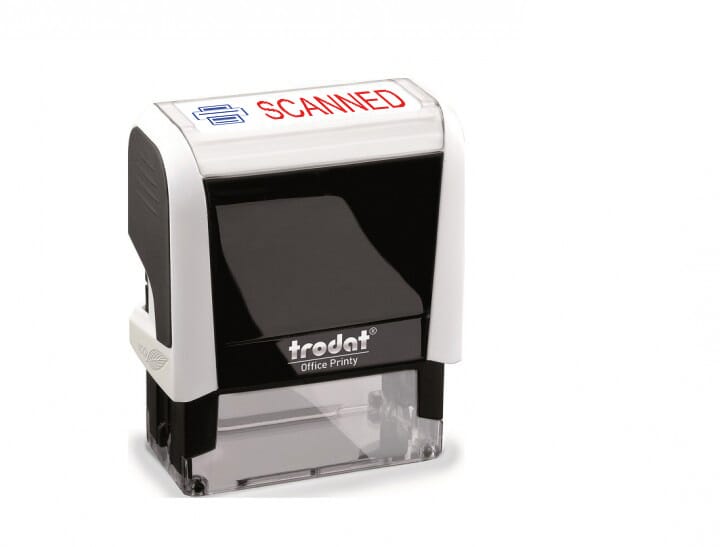 Stamp Displaying 'Scanned' - Perfect For Office Use | stamps4u.co.uk