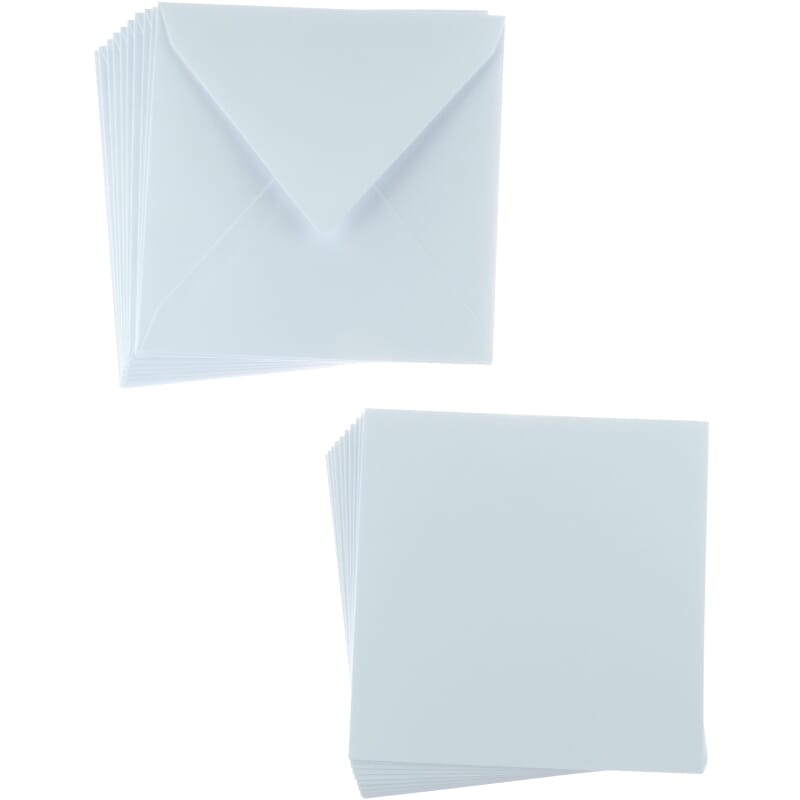 Sweet Dixie 10 Pack White Square Card & Envelope | stamps4u.co.uk