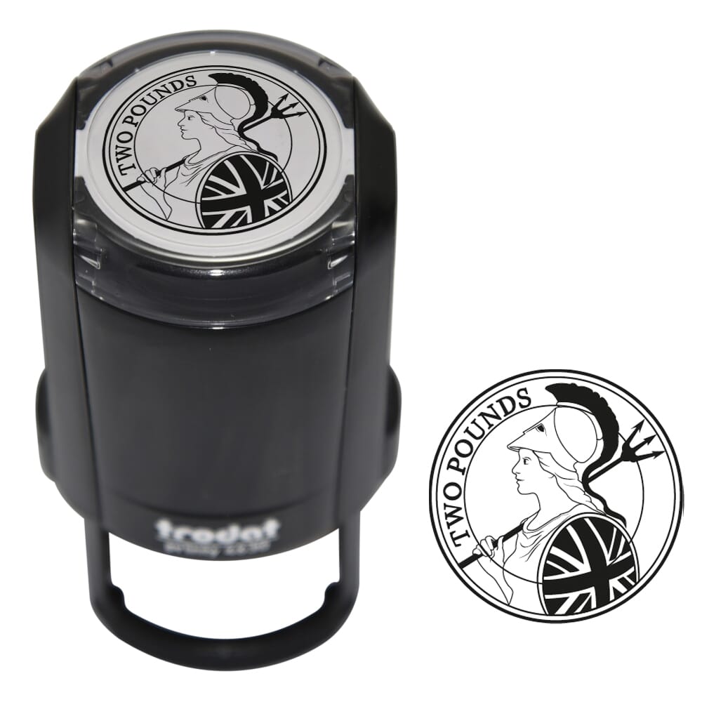 2 Pounds Coin Self-Inking Stamps | stamps4u.co.uk