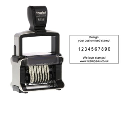 Customised Number Stamps | stamps4u.co.uk