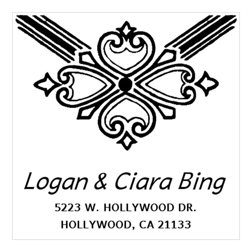 Royal Medal Square Monogram Stamp | stamps4u.co.uk