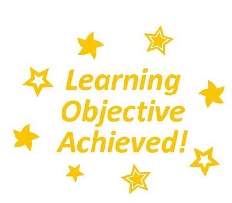 Teacher Stamp - LEARNING OBJECTIVE ACHIEVED | stamps4u.co.uk