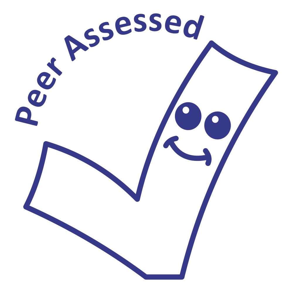 Teacher Stamp - PEER ASSESSED | stamps4u.co.uk