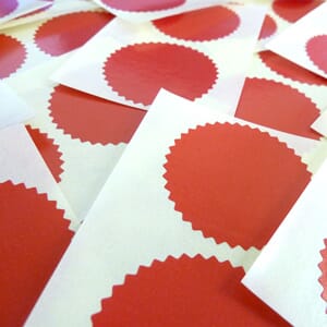 Seal Labels 42mm | stamps4u.co.uk