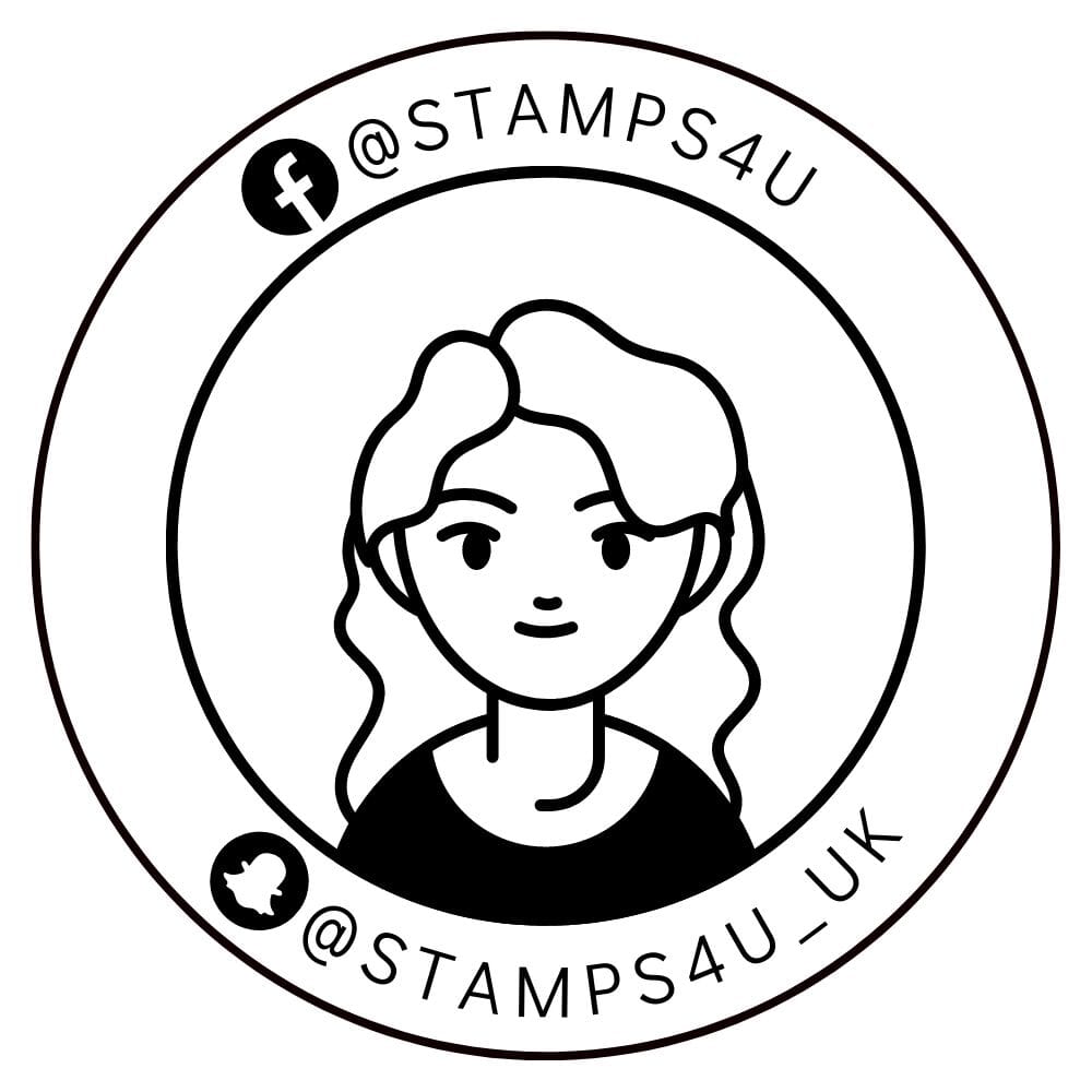 Custom Social Media FB & Snapchat Stamp | Stamps4u.co.uk