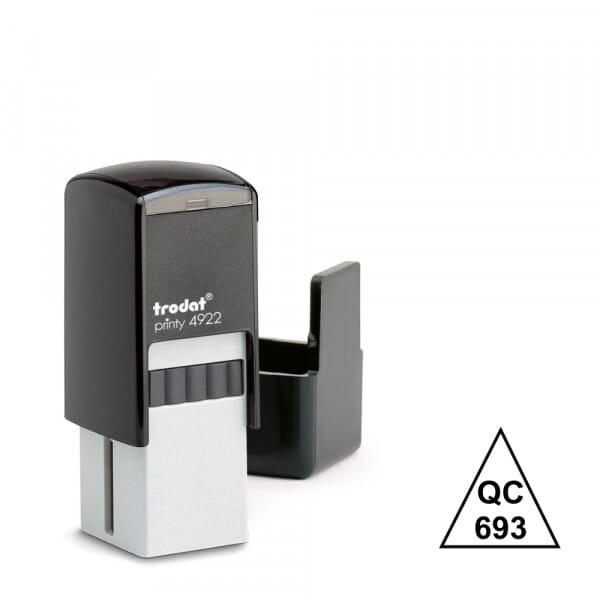 Custom QC Inspection Stamp Number Triangle | Stamps4u.co.uk