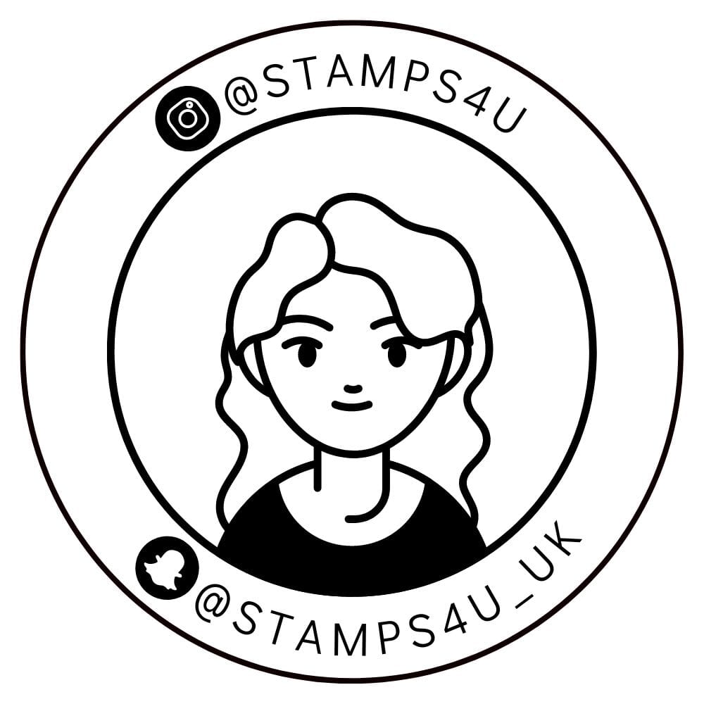 Custom Social Media IG & Snapchat Stamp | Stamps4u.co.uk