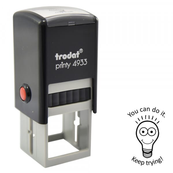 Teacher Marking Stamp - You Can Do It, Keep trying