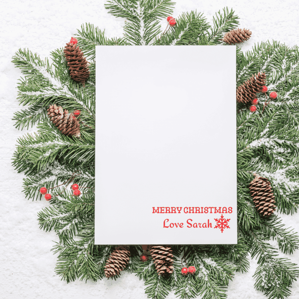 Customisable Christmas Card Stamper
