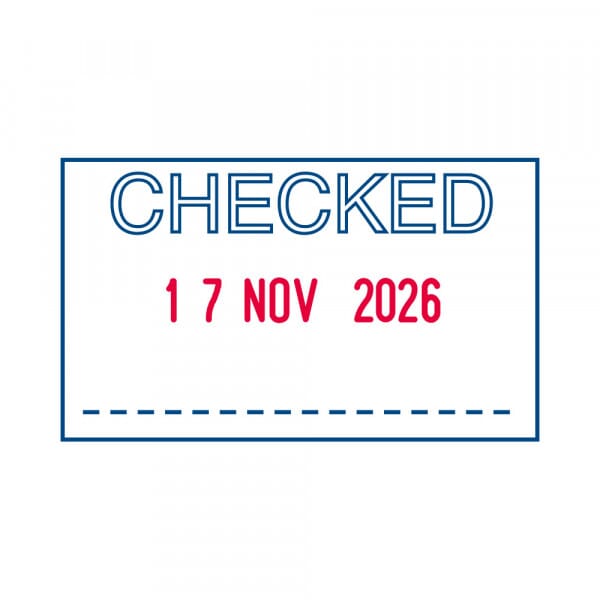 Ideal Office Ink Stamp "Checked" | stamps4u.co.uk