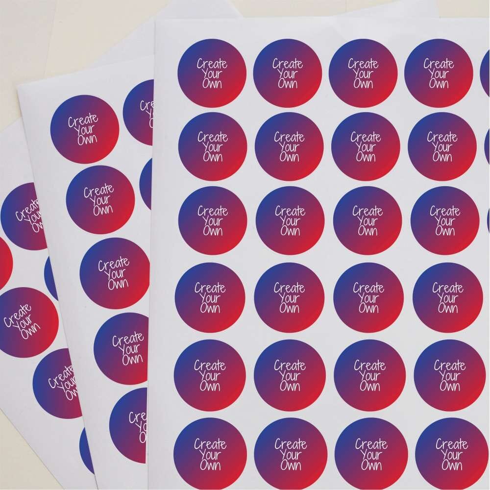 Round Vinyl Custom Business Stickers 25mm | Stamps4u.co.uk